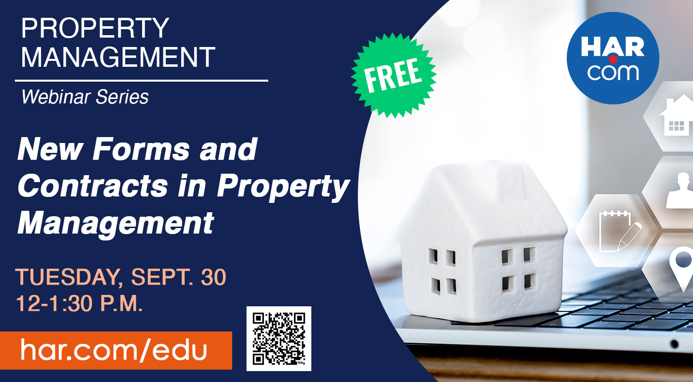Webinar: New Forms and Contracts in Property Management - HAR.com