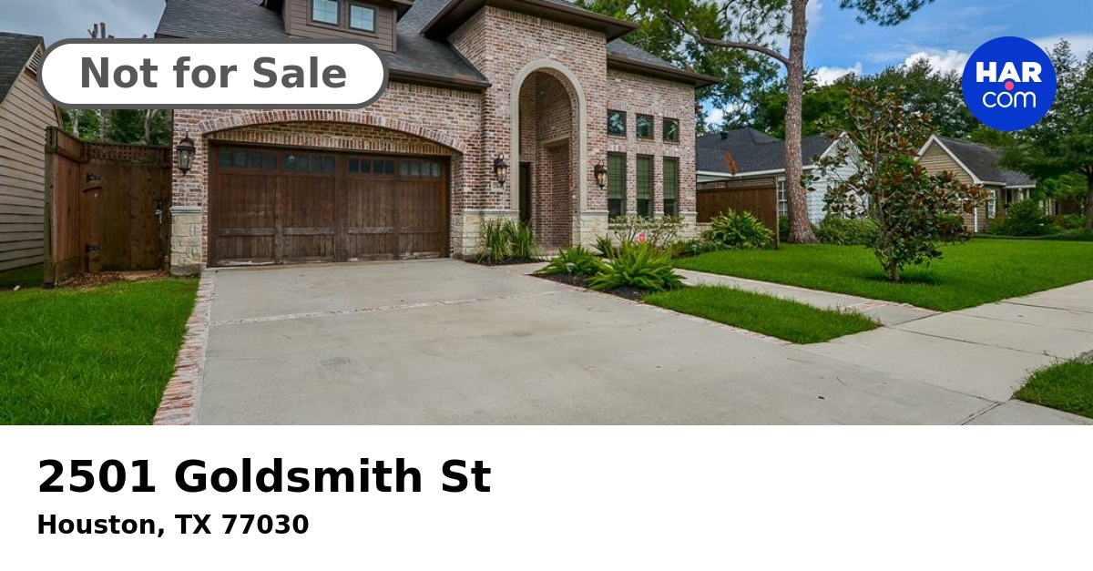2501 Goldsmith St, HOUSTON, TX 77030 - HAR.com