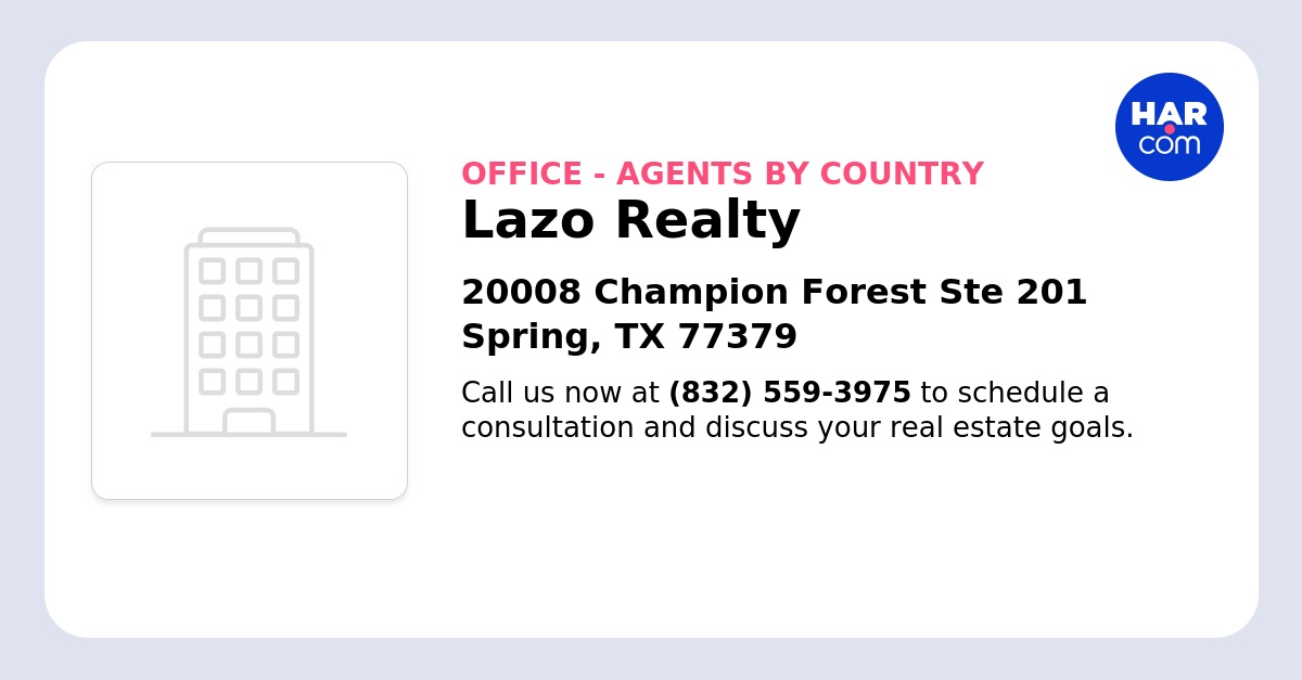 Lazo Realty Chile Culture Specialists - HAR.com