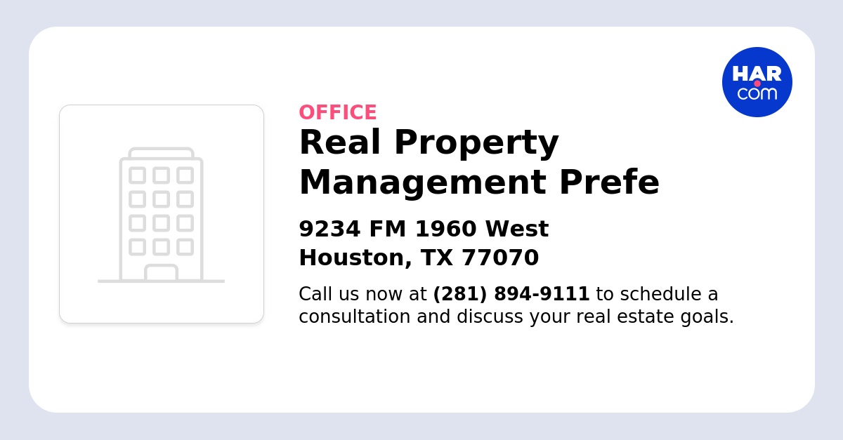 Real Property Management Prefe - HAR.com