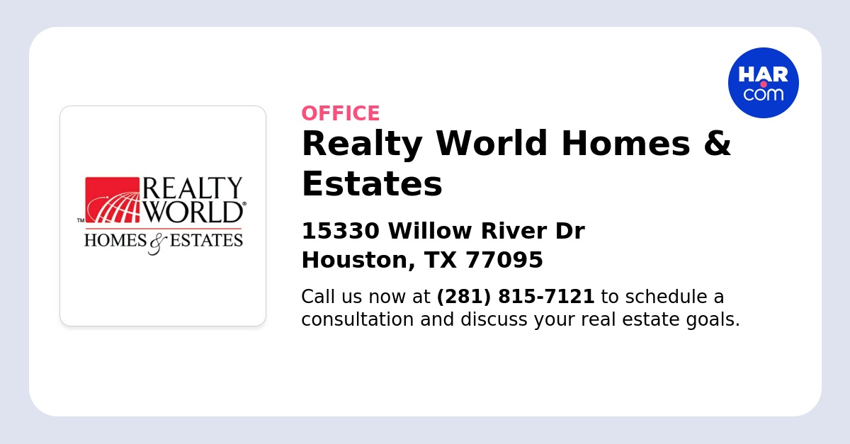 Realty World Homes & Estates - HAR.com