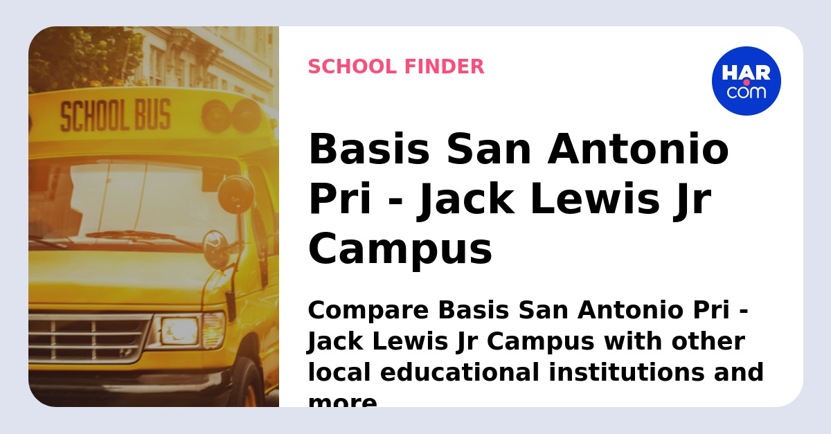 Basis San Antonio Pri - Jack Lewis Jr Campus - HAR.com