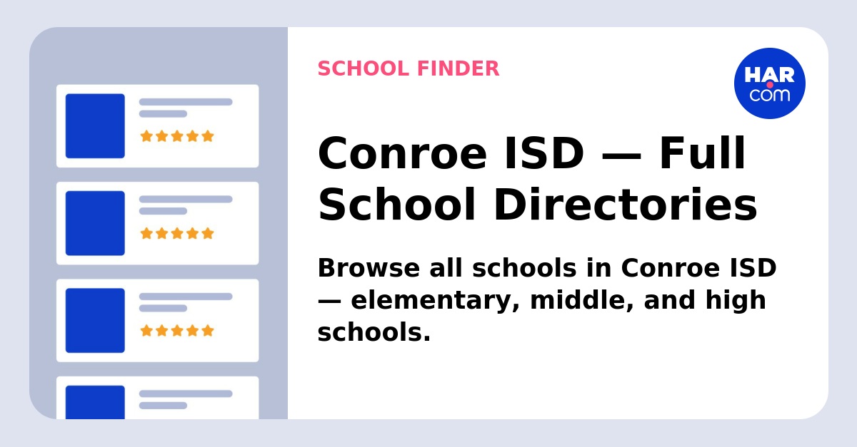CONROE ISD school Ratings, Demographics & Test Scores - HAR.com